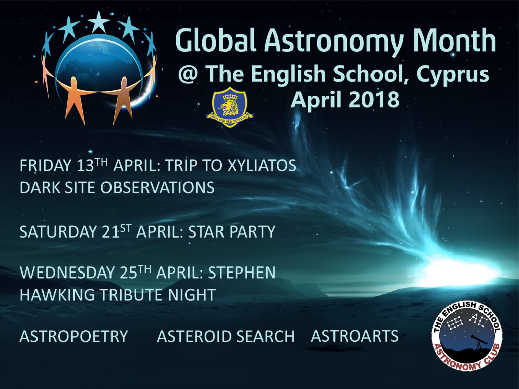 The English School: Global Astronomy Month 2018