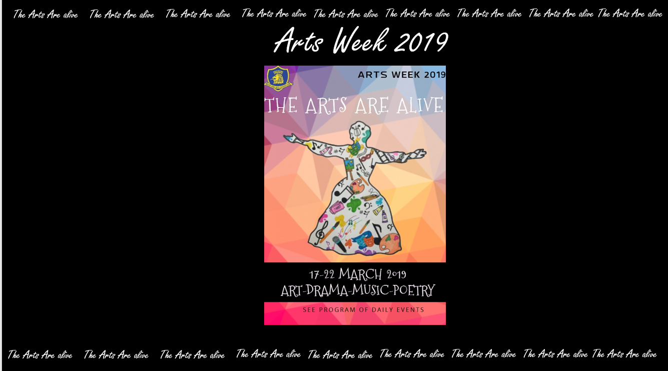 The English School: The Arts are Alive! Arts Week 2019