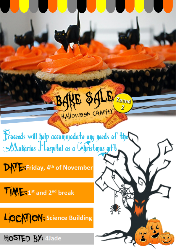 The English School: Bake Sale Halloween Charity Round 2